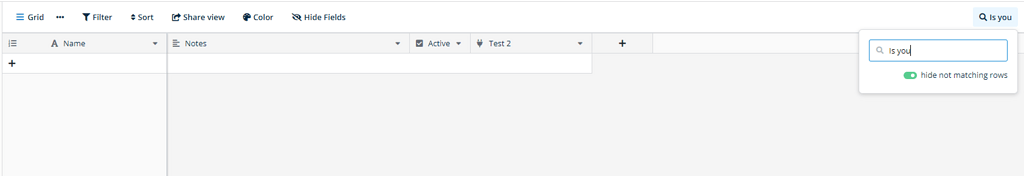 Search function in Grid View not working on linked table row - Feedback - Baserow