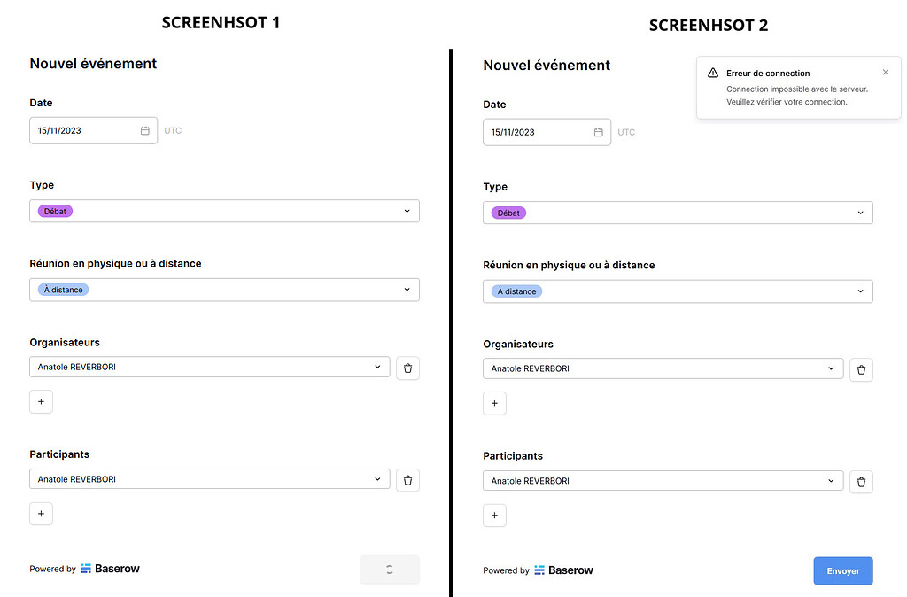 Form won't submit - Feedback - Baserow