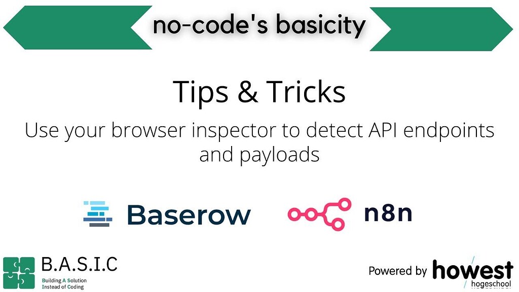 Use the inspector of the browser as API documentation - Tips&Tricks - Baserow