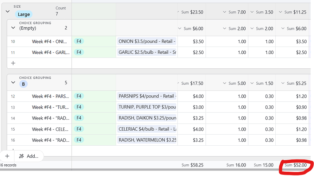 HOW TO Summarize Records When Field is a Formula - Baserow Help - Baserow
