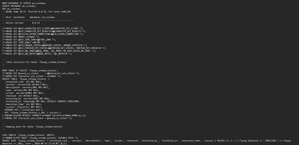 Restoring sql dump from MySQL and adding it to baserow - Technical Help ...